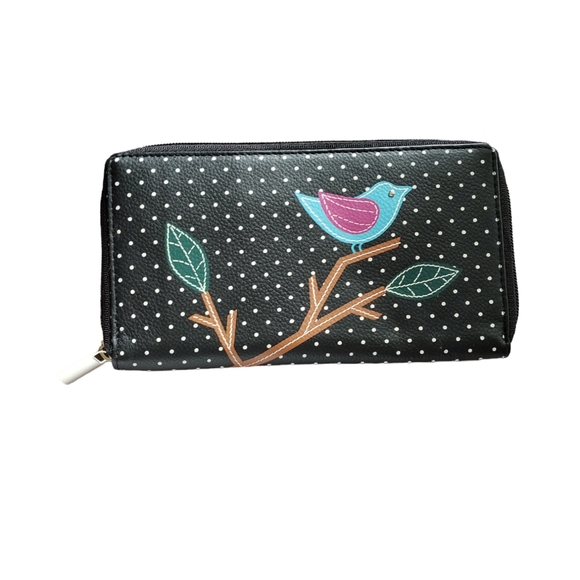 union code | Bags | Union Code Black Color Bird Sitting On Tree Rfid ...